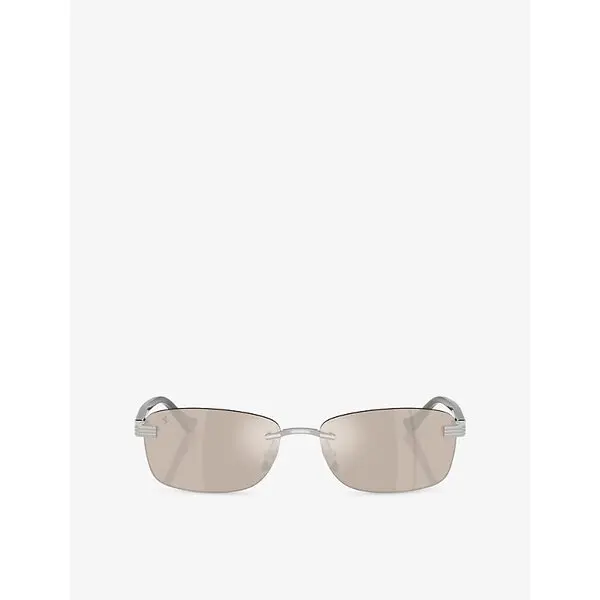 FERRARI Fh1029td Rectangle-frame Metal Sunglasses