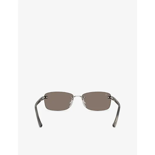 FERRARI Fh1029td Rectangle-frame Metal Sunglasses