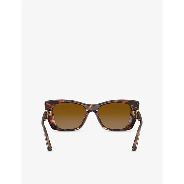 Michael Kors Tortoiseshell Butterfly Acetate Sunglasses - Brown