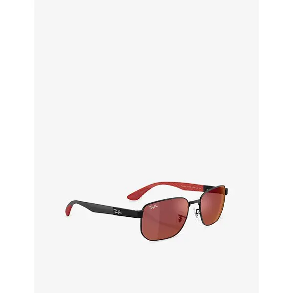 Ray-ban Scuderia Ferrari Irregular Metal Sunglasses - Black