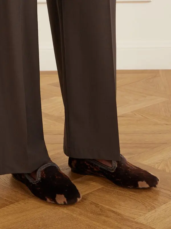 Brunello Cucinelli Embellished Brushed Loafers