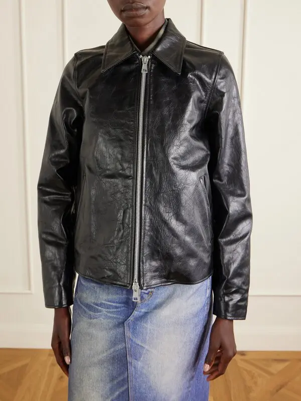 Our Legacy Leather Jacket - Black