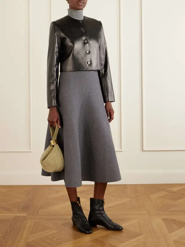 Brandon Maxwell The Ryder Leather Jacket