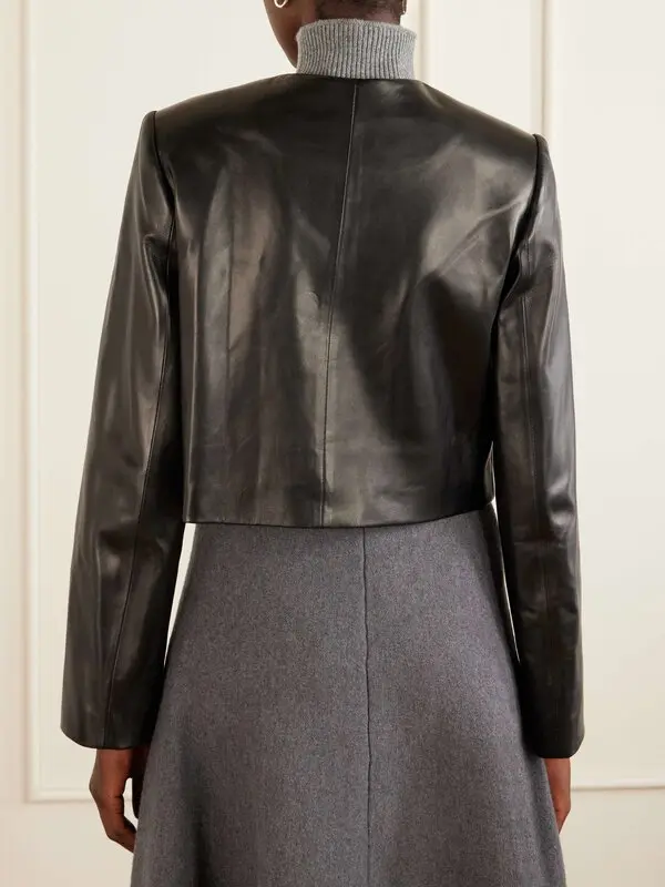 Brandon Maxwell The Ryder Leather Jacket