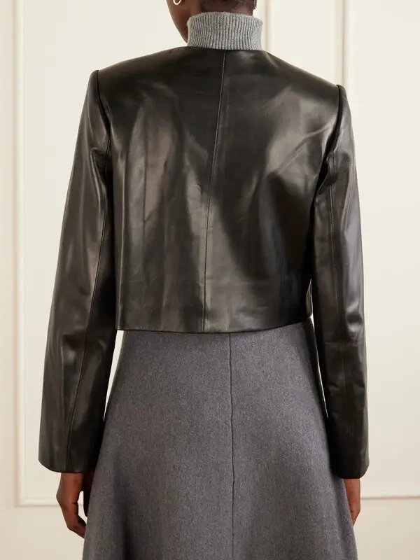 Brandon Maxwell The Ryder Leather Jacket