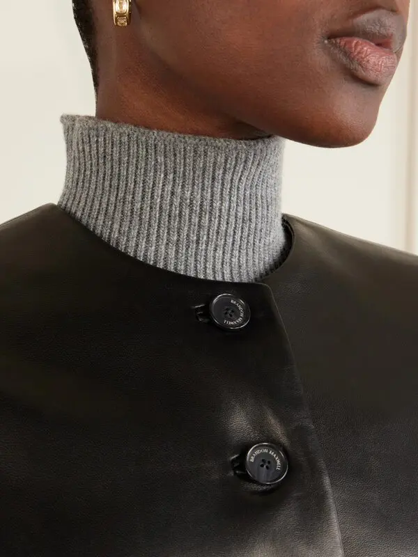 Brandon Maxwell The Ryder Leather Jacket