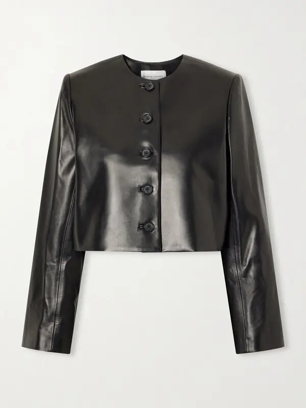 Brandon Maxwell The Ryder Leather Jacket