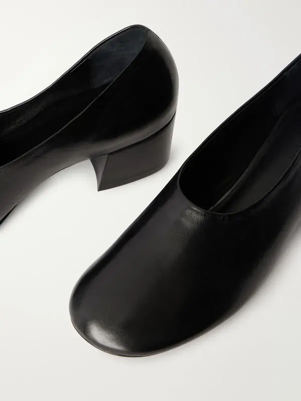Khaite Marcy Leather Pumps - Black