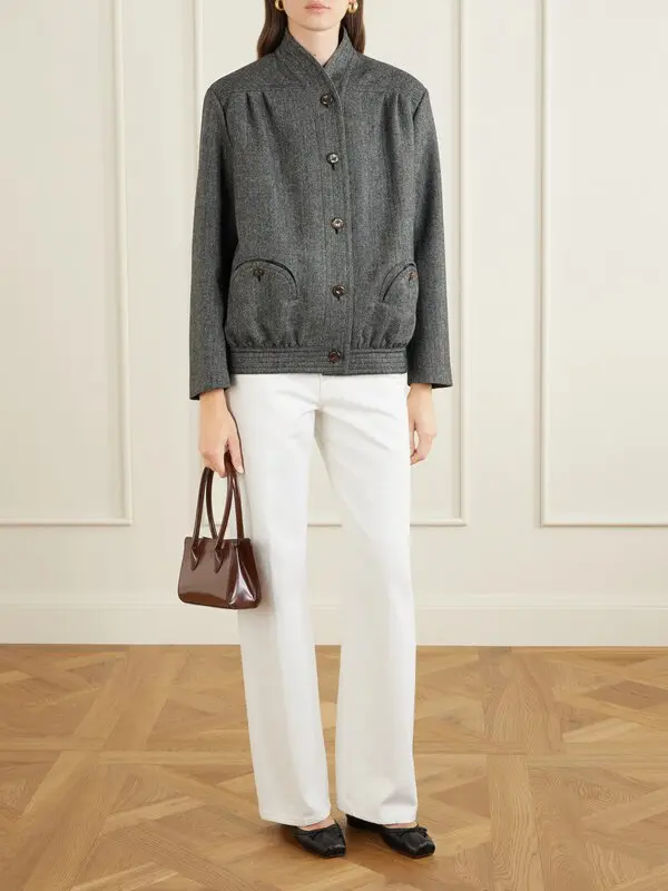 LIÉ STUDIO The Lou Patent Leather Bag - Brown