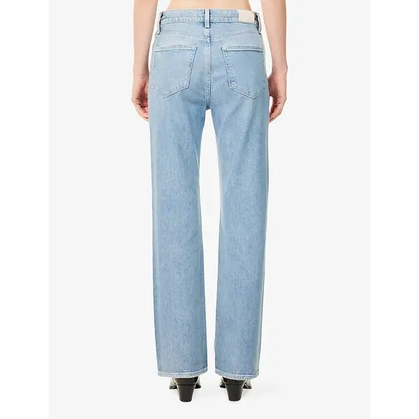 Paige Stevie High-rise Cotton Denim Jeans