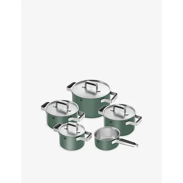 ZWILLING Pure Rose Five-piece Stainless-steel Pot Set - Green