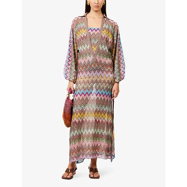 Missoni Deep-v Lamé Knitted Cover-up