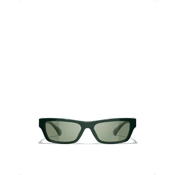 Chanel Ch5564b Rectangular-frame Acetate Sunglasses