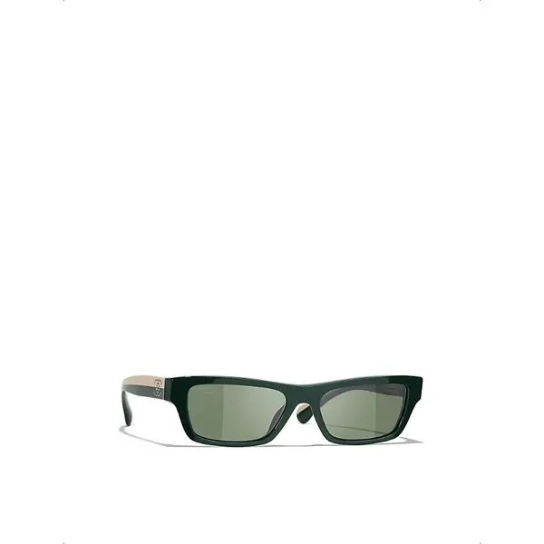 Chanel Ch5564b Rectangular-frame Acetate Sunglasses