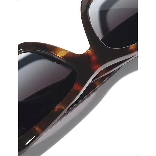 Chanel Rectangular Acetate Sunglasses - Brown