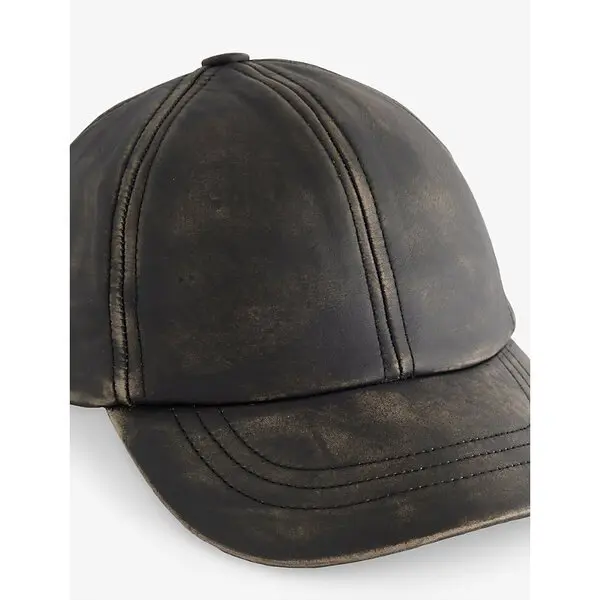 FOUND Distressed Leather Cap