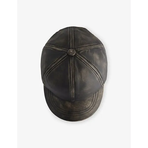 FOUND Distressed Leather Cap