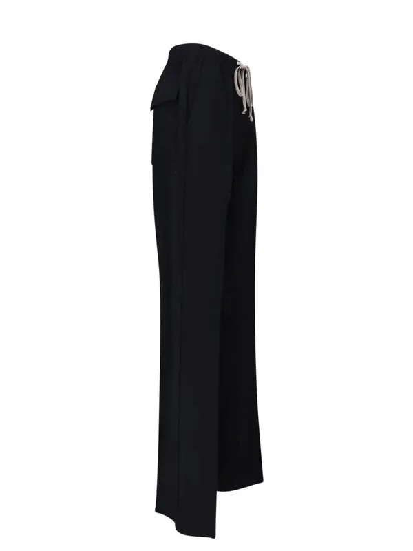 Rick Owens Straight Pants In Viscose Blend