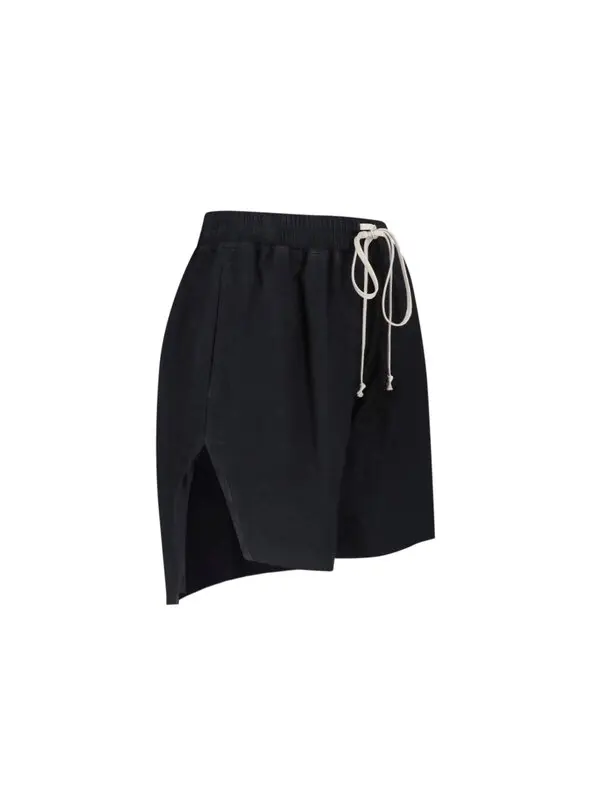 Rick Owens Lambskin Shorts - Black