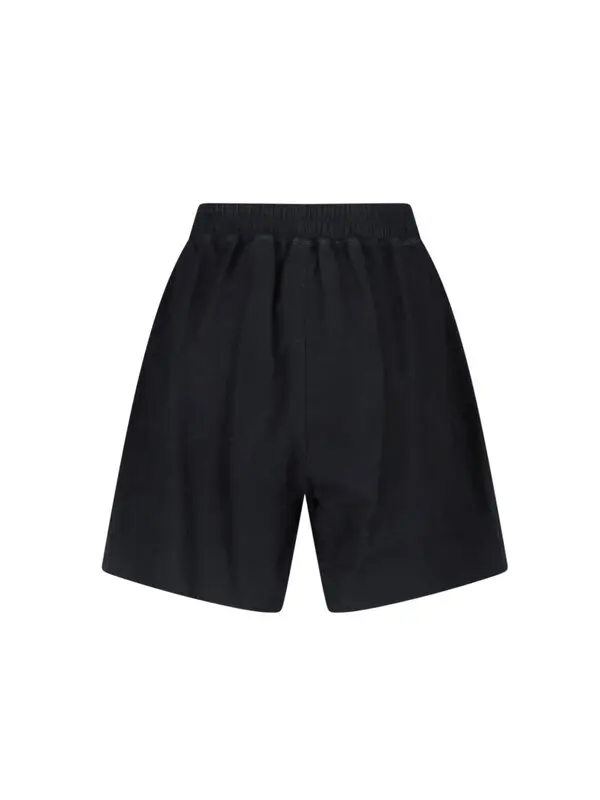 Rick Owens Lambskin Shorts - Black