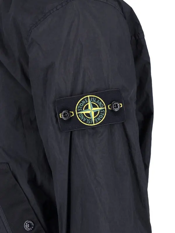 Stone Island Jacket "crinkle Reps Ny - Black