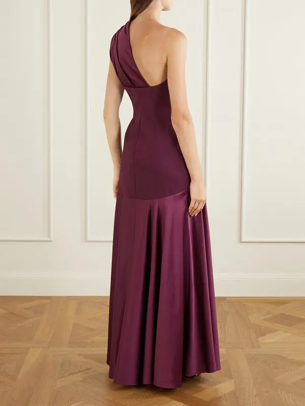 Solace London Gabriela One-shoulder Gown - Purple
