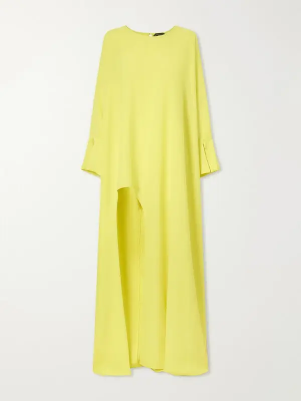 TALLER MARMO Namib Draped Crepe Gown - Yellow