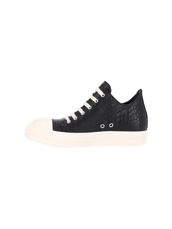 Rick Owens Low Top Sneakers - Black