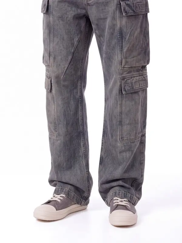 Rick Owens Leather Low-top Sneakers - Gray