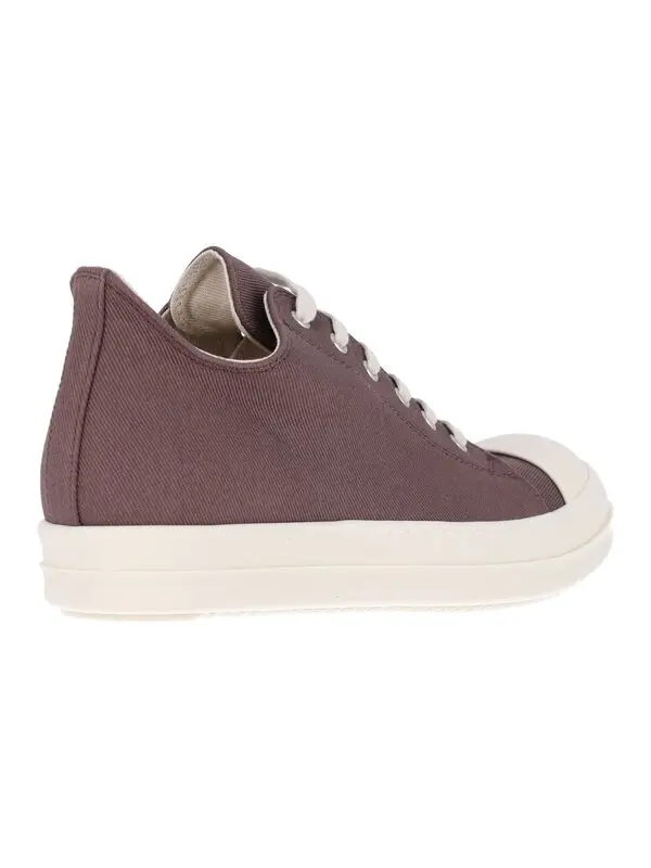Rick Owens Leather Low-top Sneakers - Purple