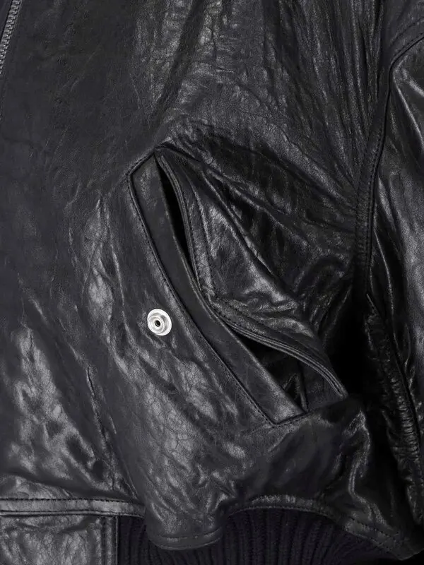 Rick Owens Lambskin Bomber Jacket