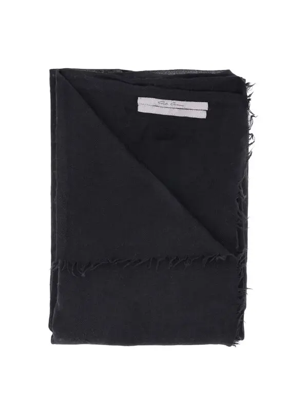 Rick Owens Scarf In Wool And Silk Blend