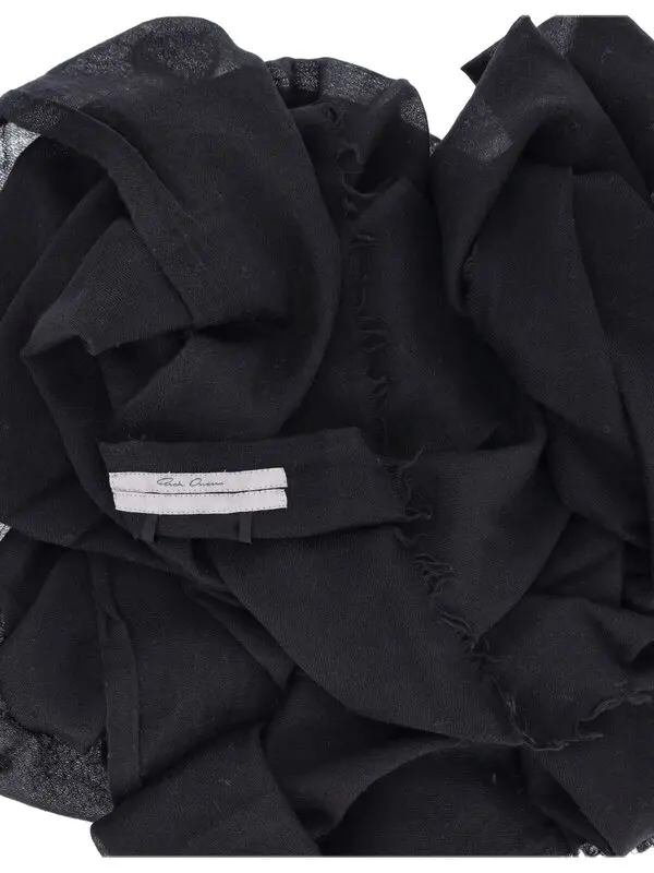 Rick Owens Scarf In Wool And Silk Blend