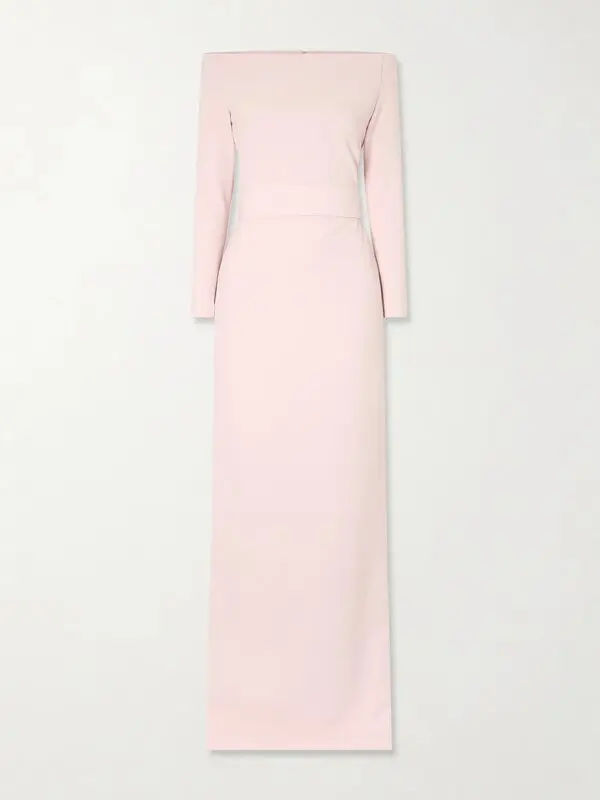 Solace London Sabina Off-the-shoulder Maxi Dress - Pink