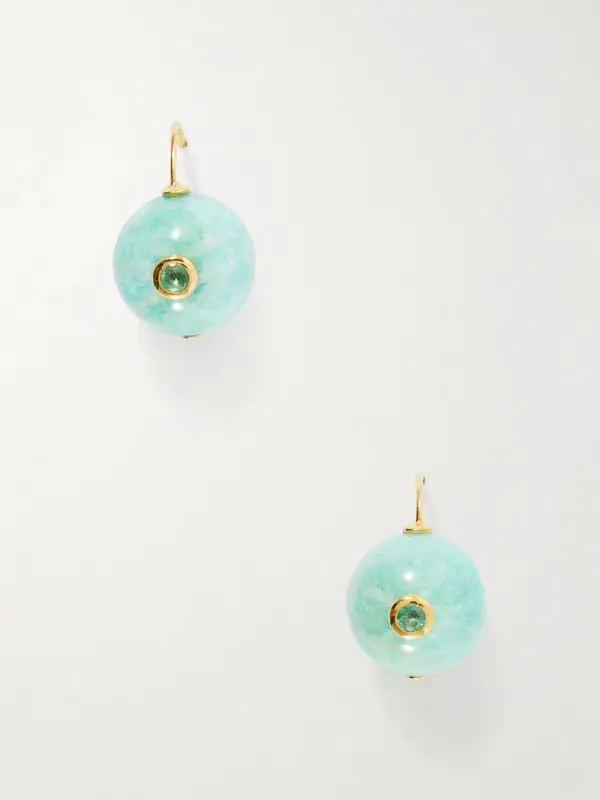LIZZIE FORTUNATO Comet" Beaded Earrings - Blue