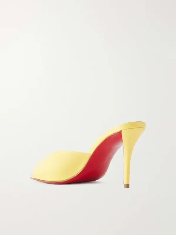 CHRISTIAN LOUBOUTIN Miss Z 80 Leather Mules