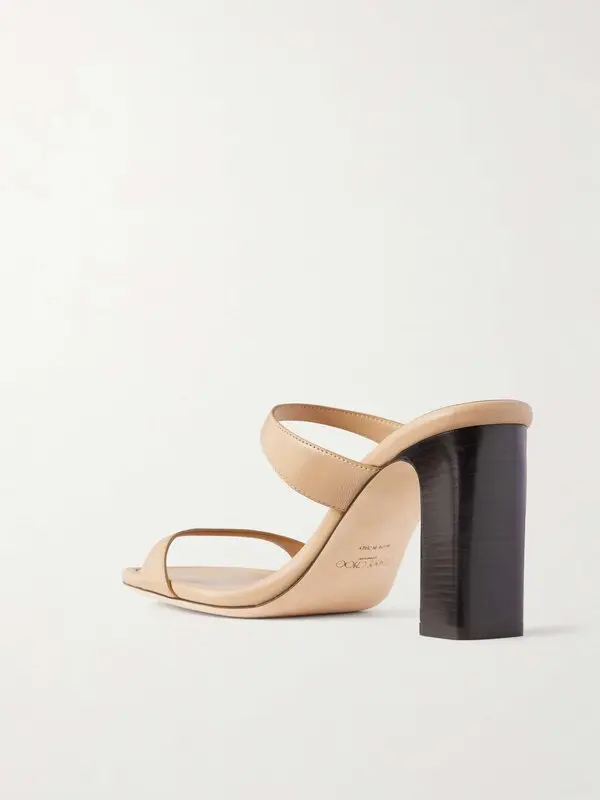JIMMY CHOO Lucian 85 Leather Mules