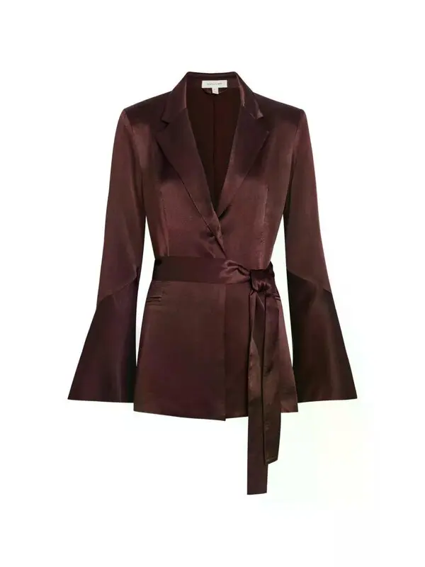 Shona Joy Lune Flared-sleeve Blazer - Brown