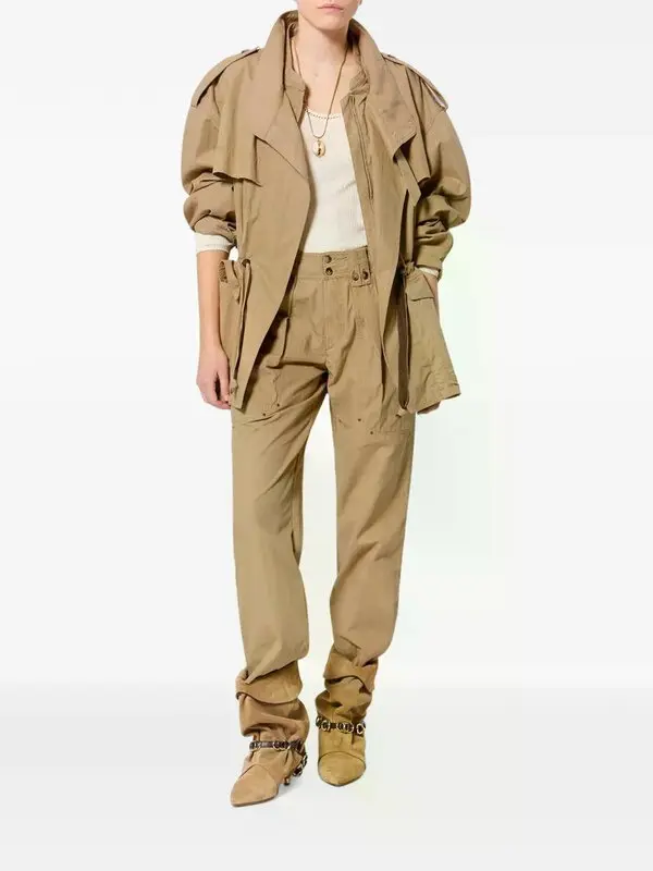 Isabel Marant Étoile Amandine Textured Trousers - Neutrals