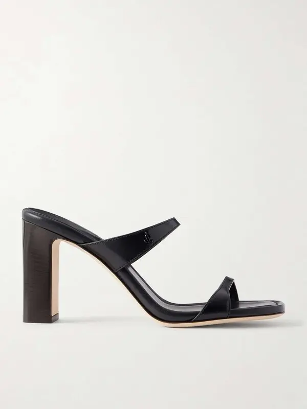 JIMMY CHOO Lucian 85 Leather Mules