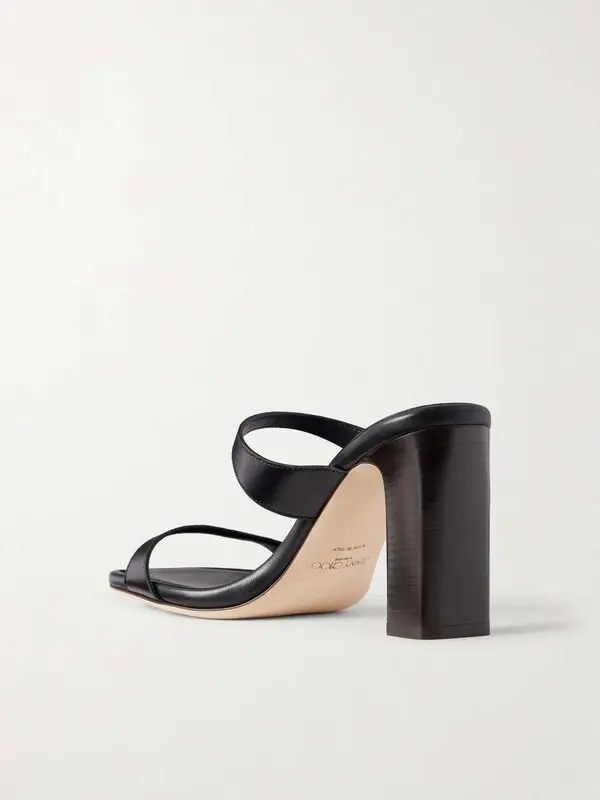 JIMMY CHOO Lucian 85 Leather Mules