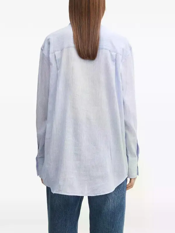 ANINE BING Plaza Long-sleeve Button-up Shirt