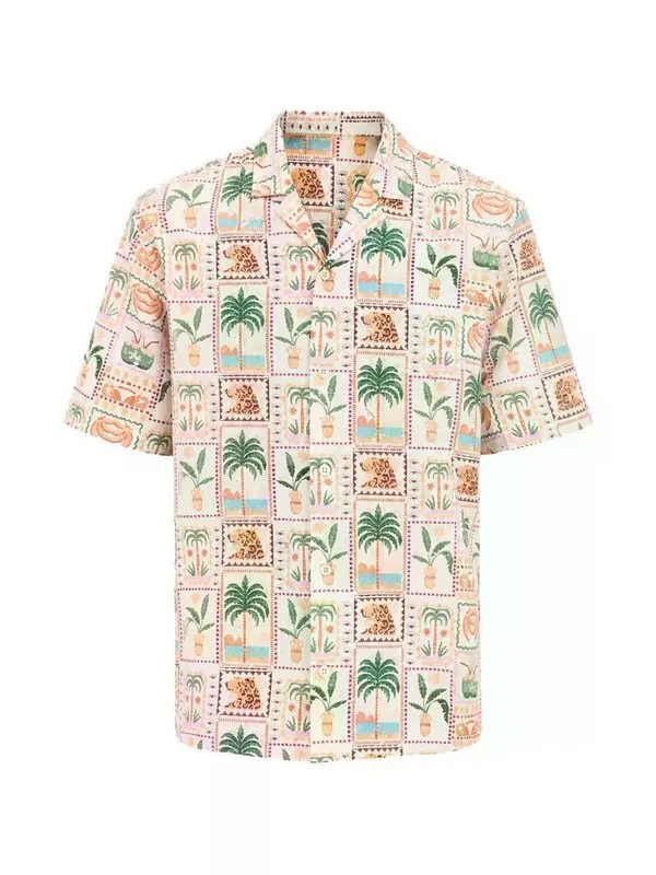 REVOLUTION Graphic-print Short-sleeved Shirt