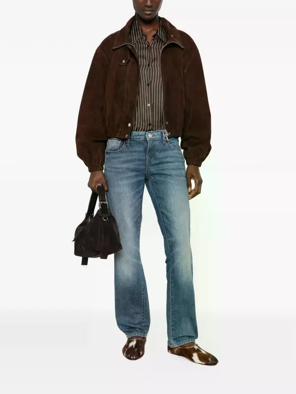 7 For All Mankind Faded Five-pocket Jeans