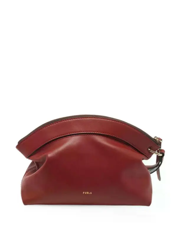 Furla Erica Leather Clutch Bag - Red