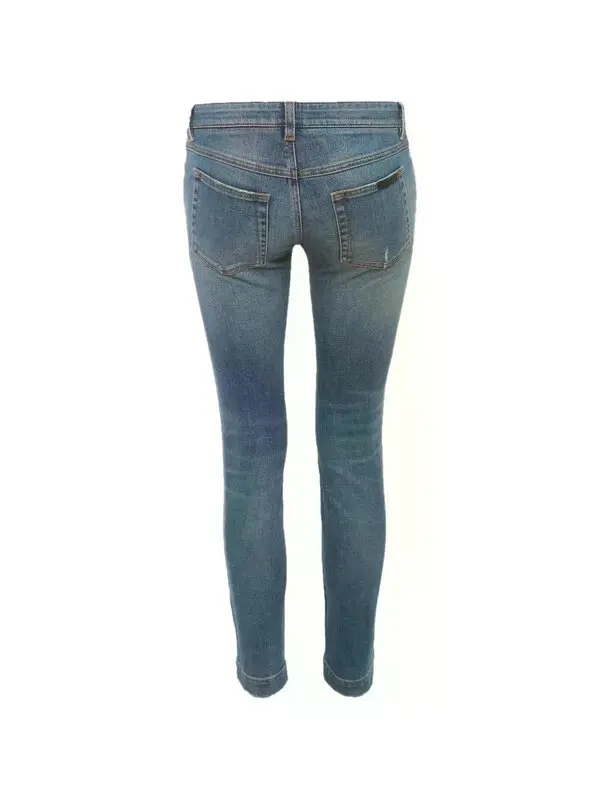 Dolce & Gabbana Distressed Ripped Slim Fit Jeans