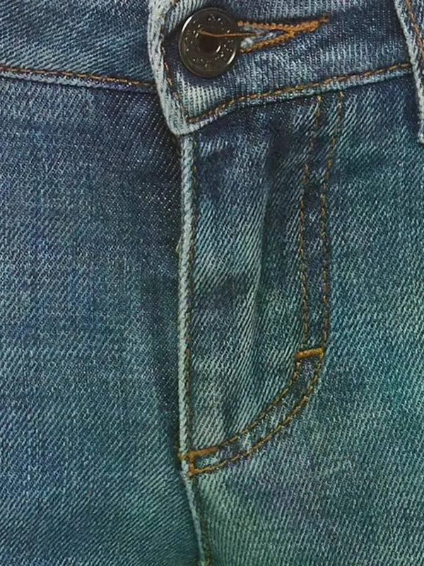 Dolce & Gabbana Distressed Ripped Slim Fit Jeans