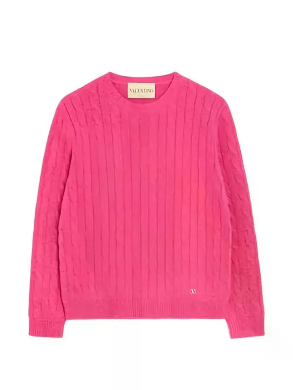 Valentino Garavani Wool Mouliné Sweater - Pink