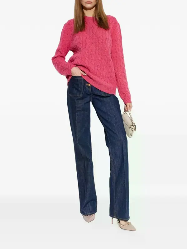Valentino Garavani Wool Mouliné Sweater - Pink