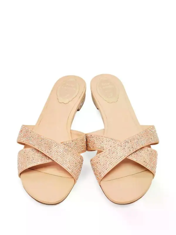 Rene Caovilla Embellished Crossover Sandals